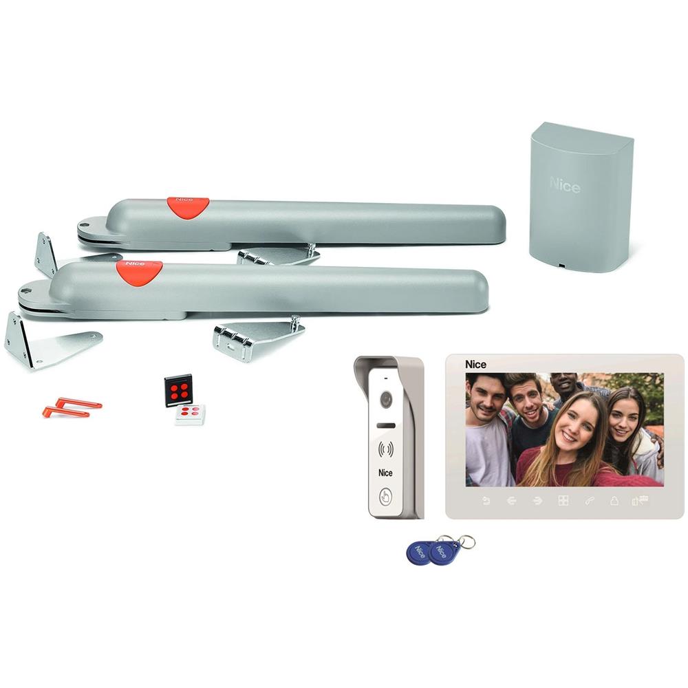 NICE HOME - Kit 2 Operatore Per Cancelli A Battente Aria Start Kit 200 ...