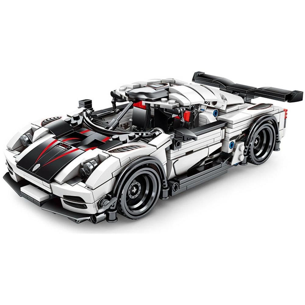 JUSTGREENBOX - 728pcs Diy Assembly Super Racing Car Building Blocks ...