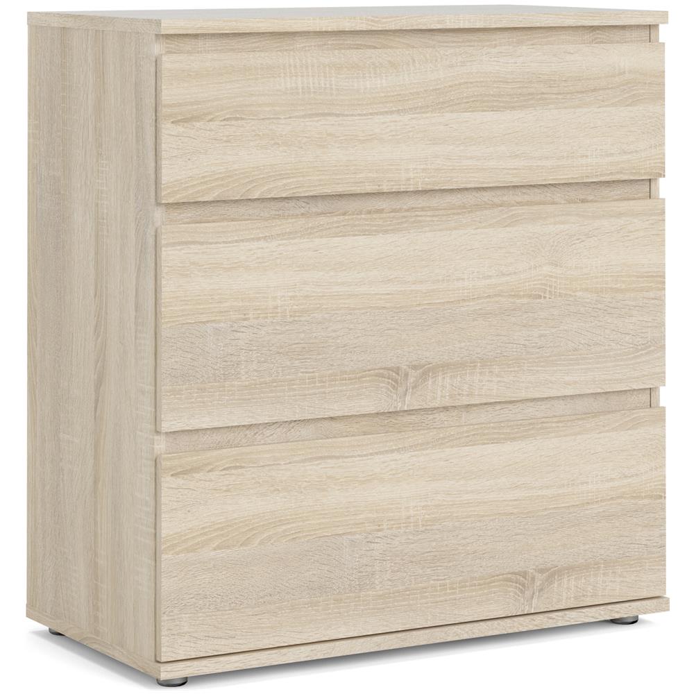 DMORA - Cassettiera A Tre Cassetti, Colore Quercia, Cm 76 X 83 X 40 ...