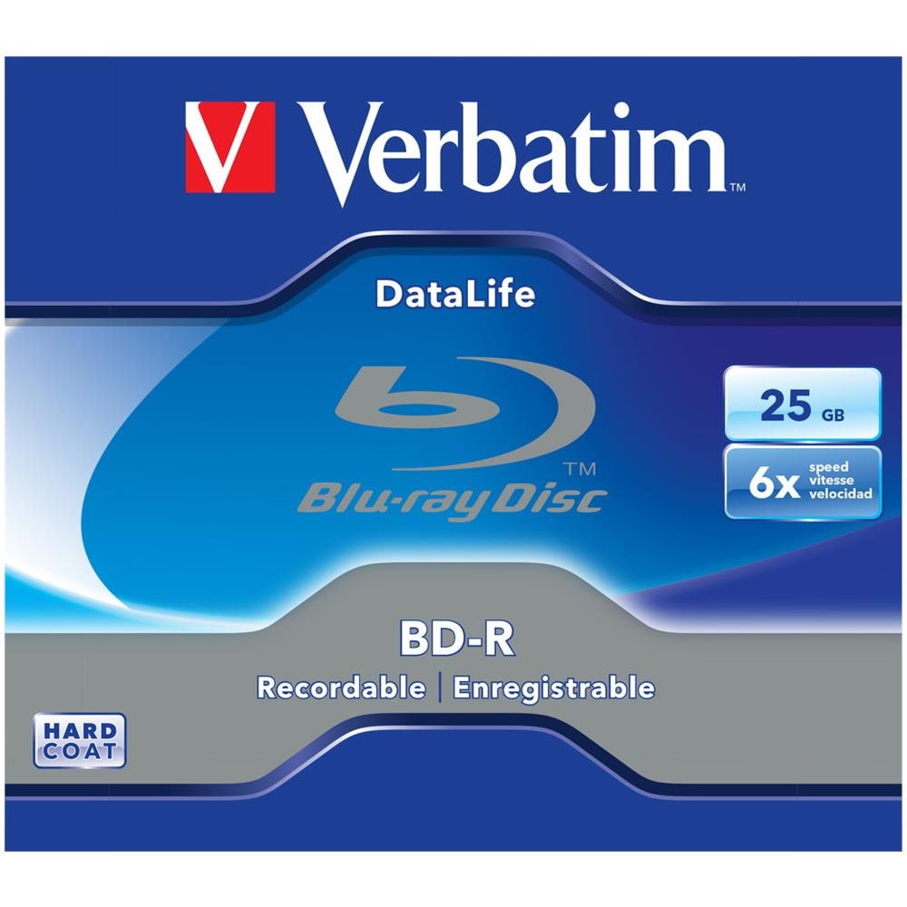 VERBATIM - BD-R DataLife 25GB 6x 5 Jewelcase - ePRICE