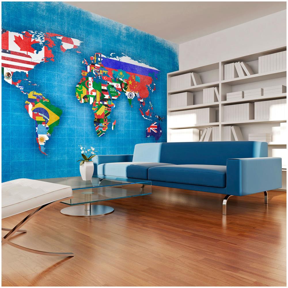 bimago - Fotomurale - Flags Of Countries 300x231 Cm - ePRICE