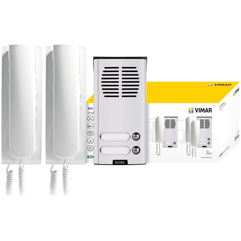 Vimar - Kit Citofonico 2f+ Bifam. 8879+8102 - Vimar K8879.02 - ePRICE