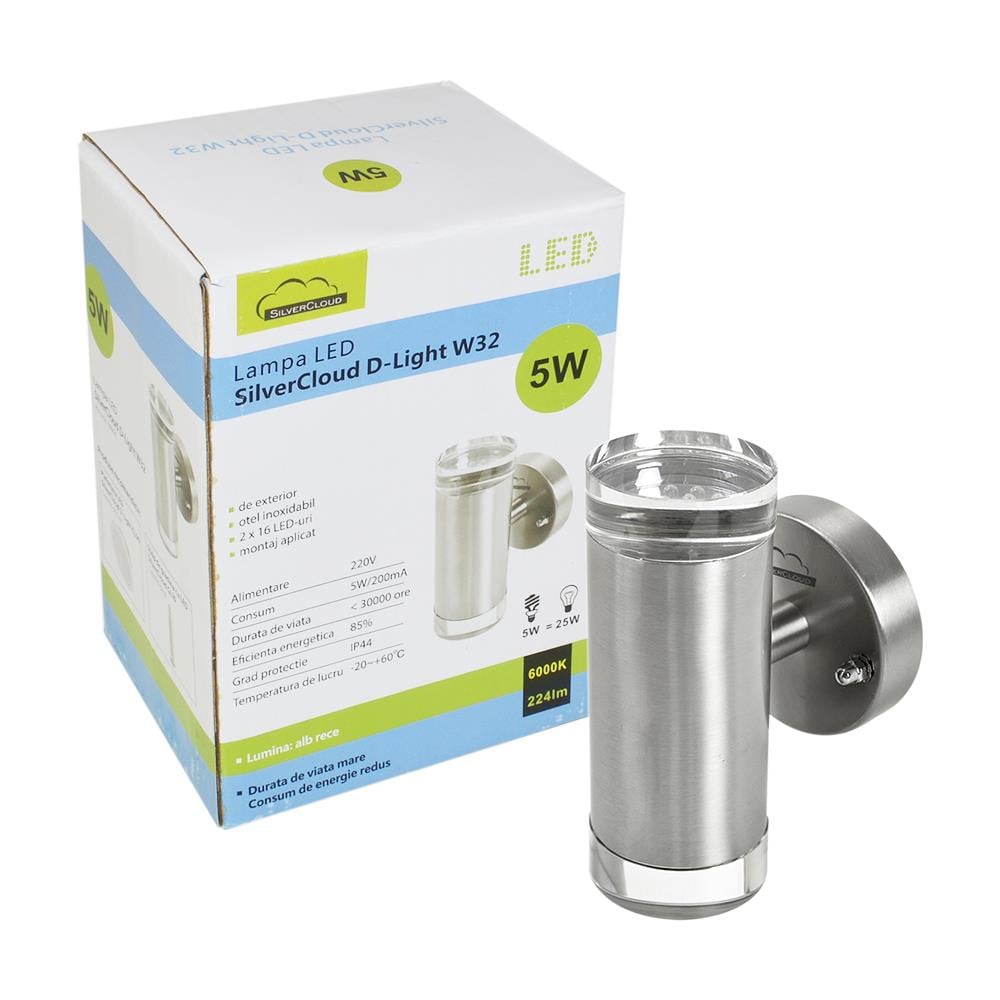 SILVERCLOUD - Luce Esterna Silvercloud D-light W32 Led In Acciaio Inox ...