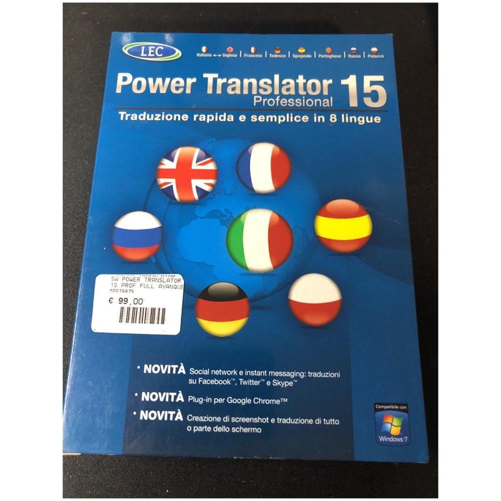 Lec - Power Translator Professional 15 8 Lingue Scatolato Fatturabile ...