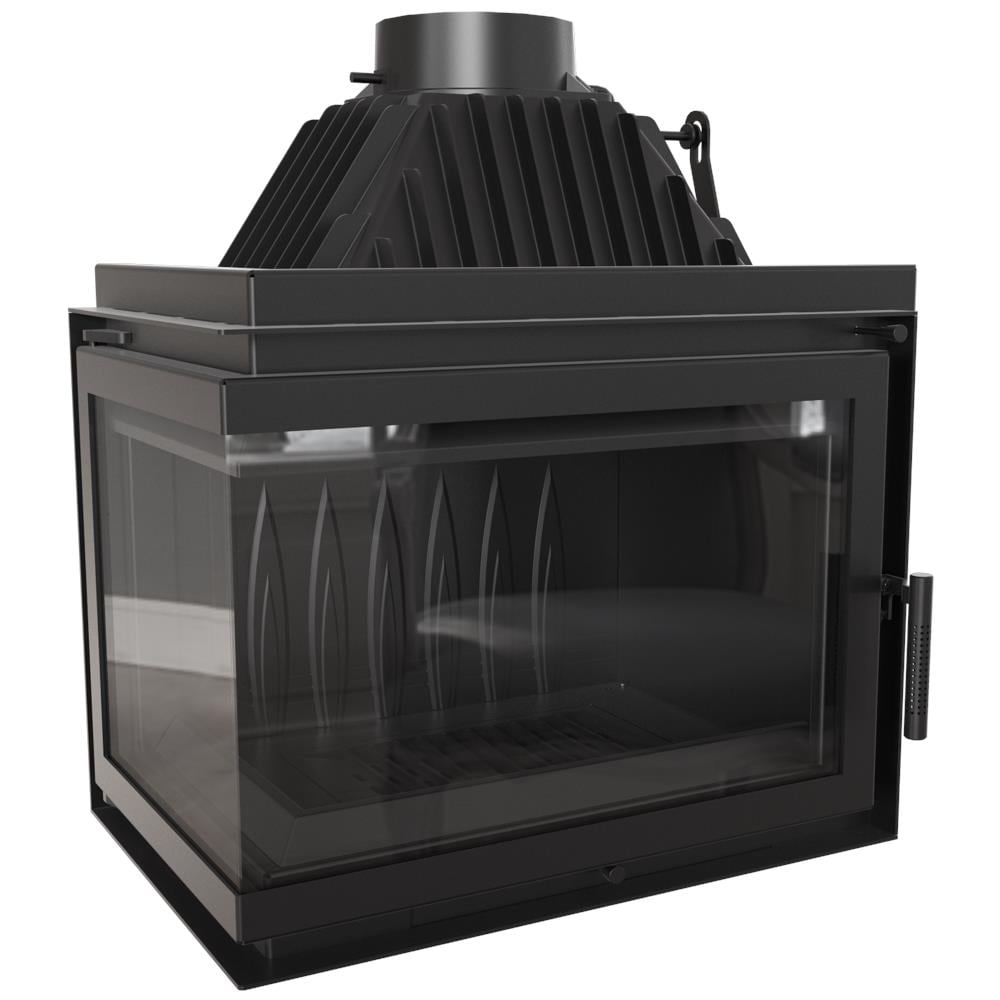 KRATKI - Insert Caminetto In Ghisa Sinistro Kominek Simple 15 Kw Ø 200 ...