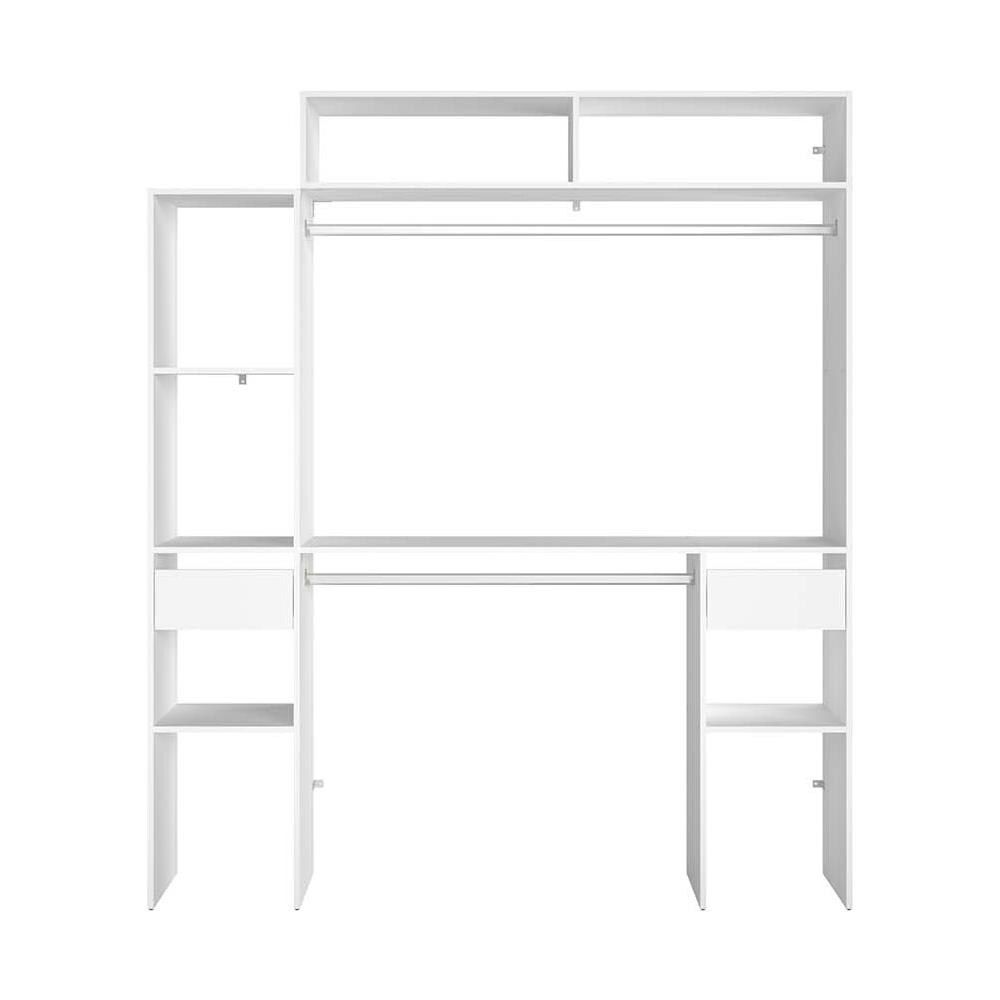 CONCEPT U - Elysee Armadio A Vista 2 Barre Appendiabiti, 4 Ripiani, 2 Cassetti - ePRICE