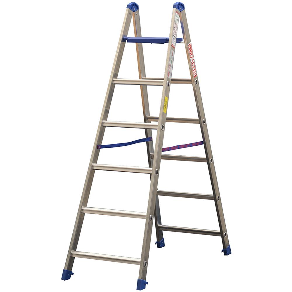 MARCHETTI - Pablo Scala Scaletto Alluminio Doppia Salita 5 Gradini Con ...