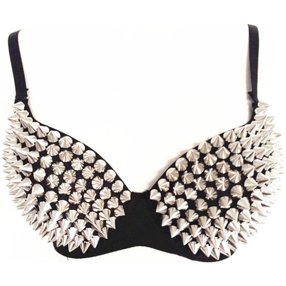 HTN - Bra Steampunk Femminile Con Spike Stalls Rivet Party Club Rave Sport Bra Tops - ePRICE
