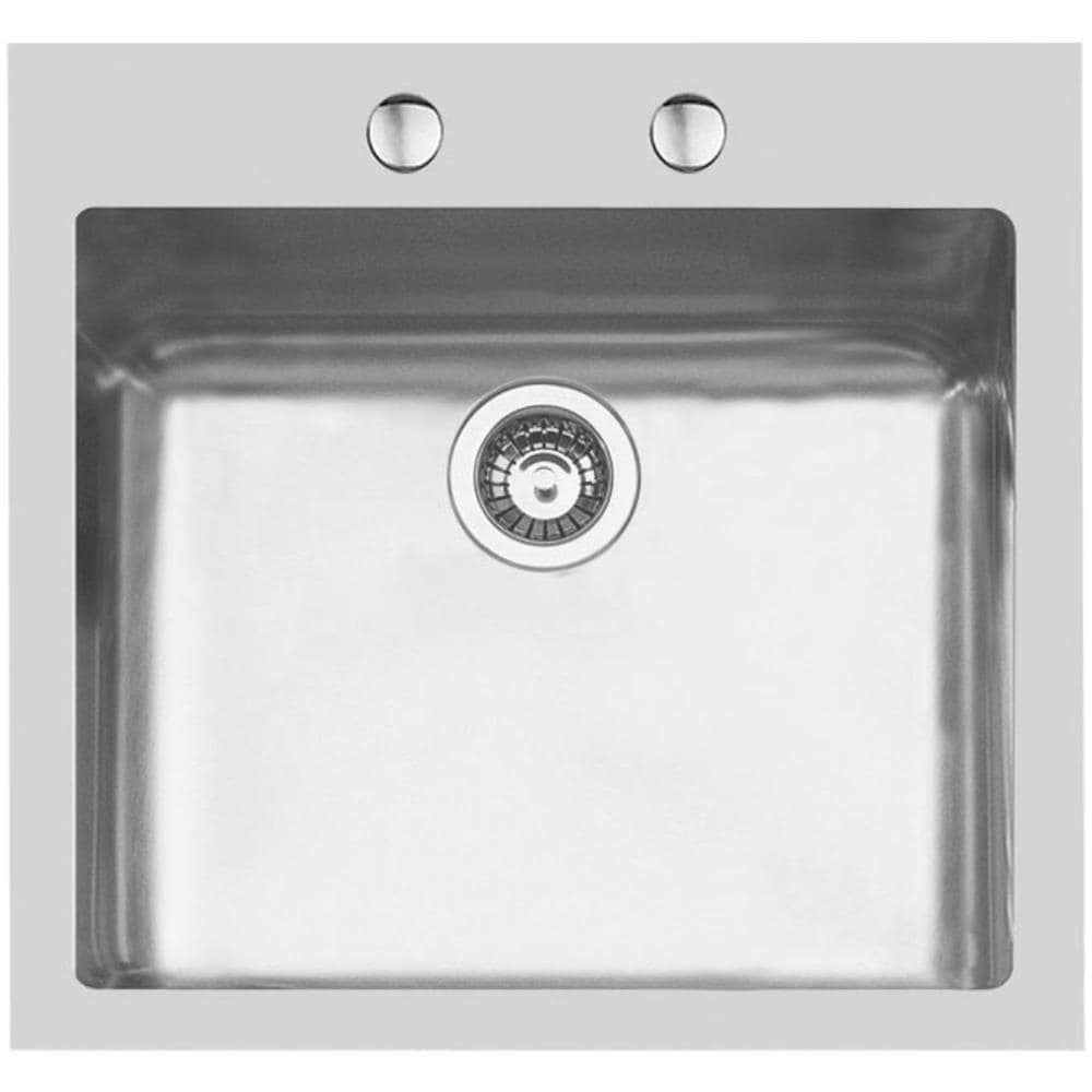 FOSTER - Lavello Filotop 1 vasca cm 44 x 44 Colore inox satin - ePRICE