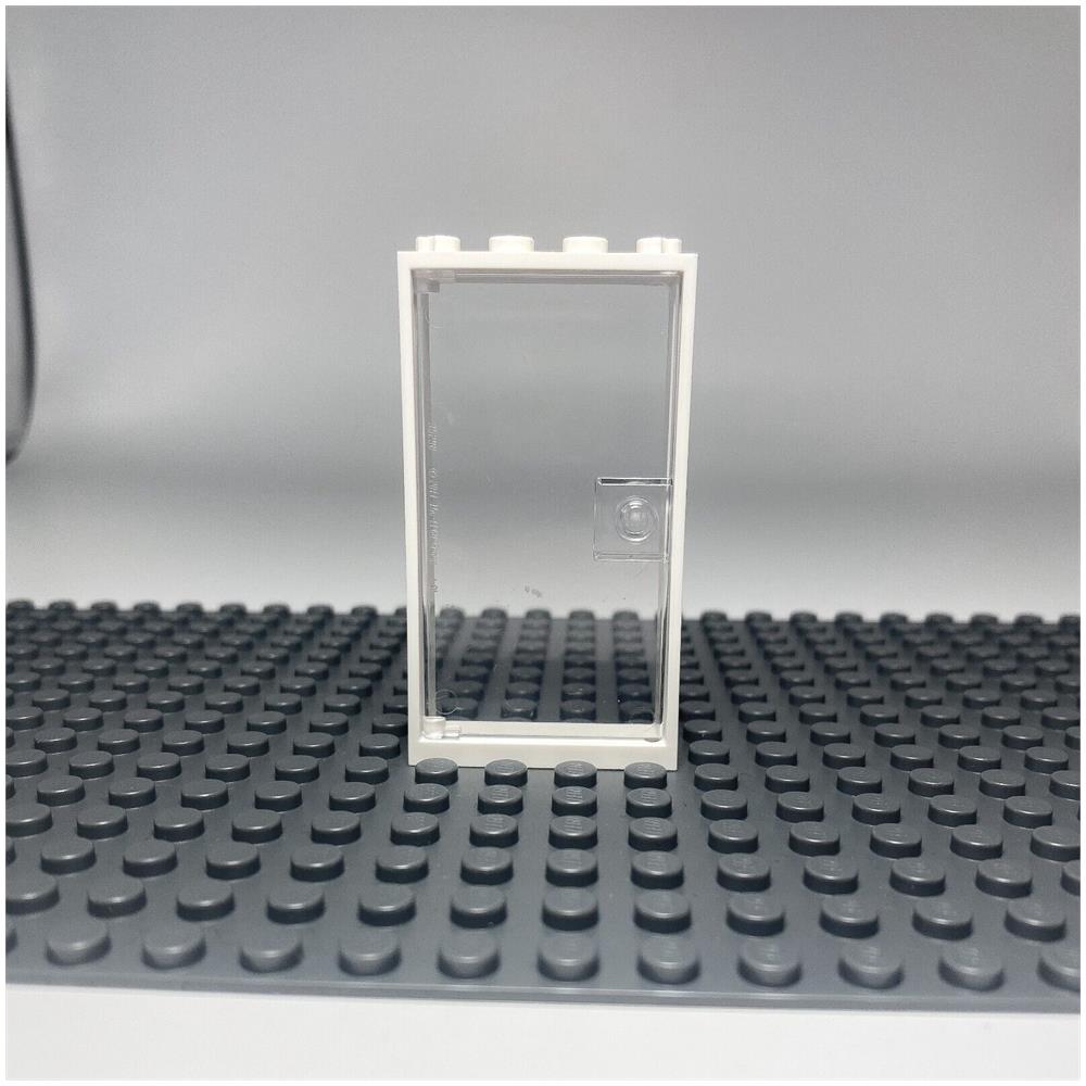 LEGO - Porta 1x4x6 Porta Trasparente + Cornice Bianca - Novità - 5x ...