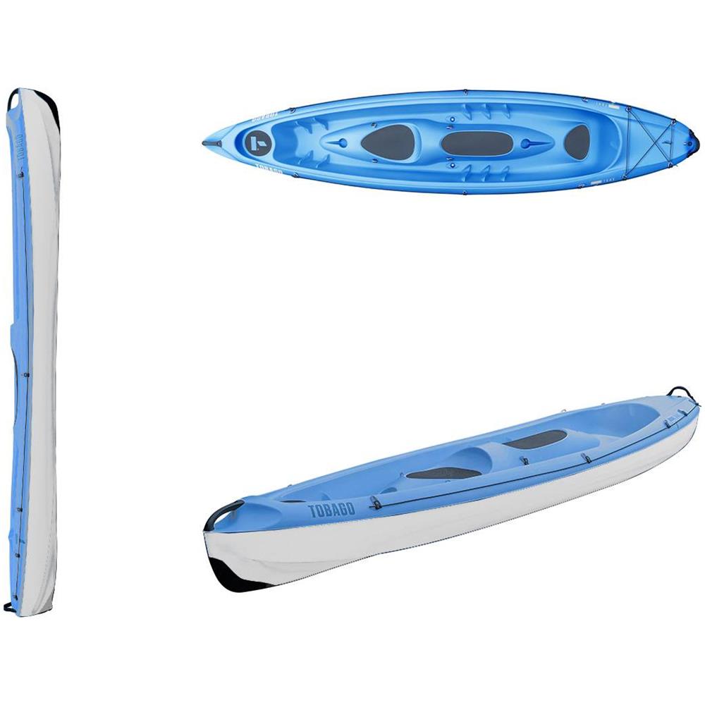 TAHE OUTDOORS - Canoa Rigida In Polietilene Tobago Blue / grey 107053 ...