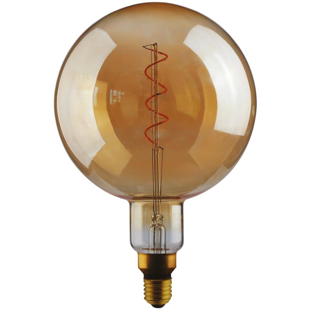 DAYLIGHT ITALIA - Lampadina Vintage Color Oro Con Led A Filamenti Curvi ...