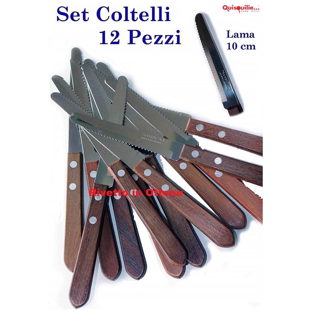 TRAMONTINA - Coltello Tavola Carne Punta Tonda 12 Coltelli Originale ...