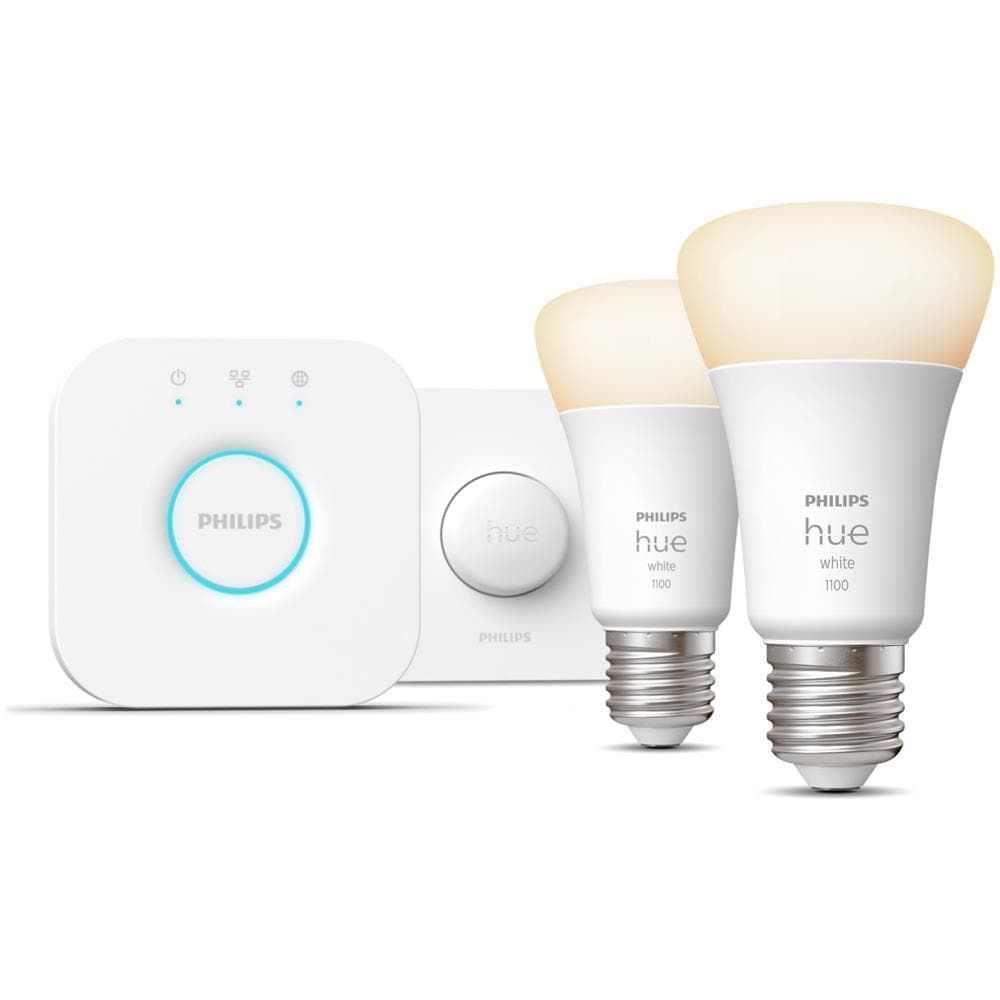 Philips by Signify - Philips Hue White Starter Kit Bridge + 2 Lampadine ...
