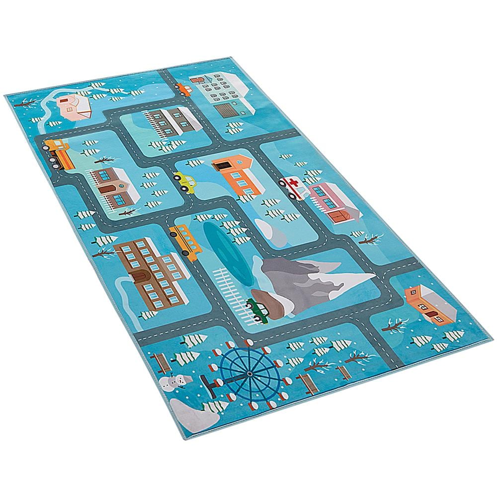 Beliani - Tappeto Per Bambini Motivo Stradale 80 X 150 Cm Kigi - ePRICE