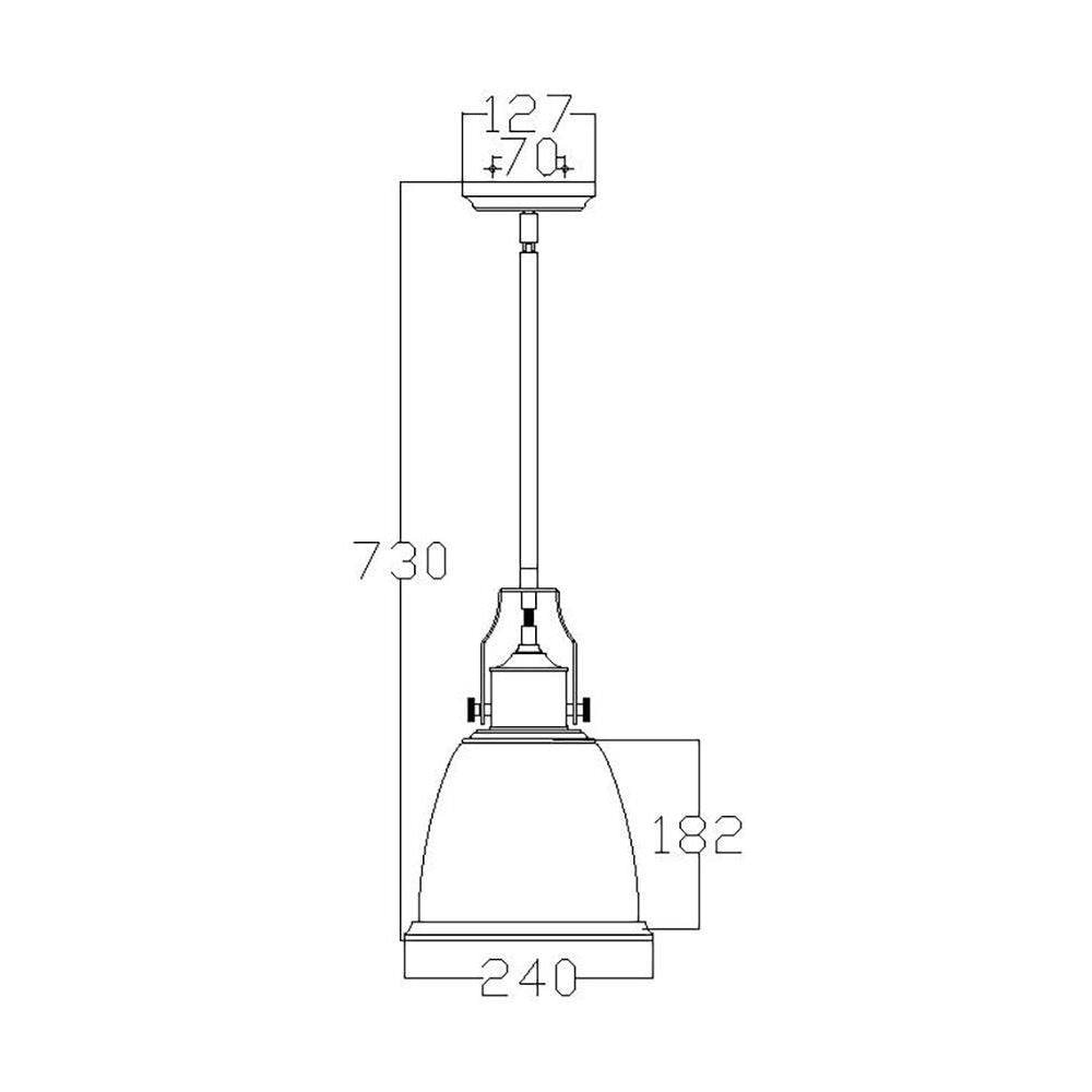 ELSTEAD LIGHTING - Sospensione A Soffitto A Cupola Media 1 Luce In ...