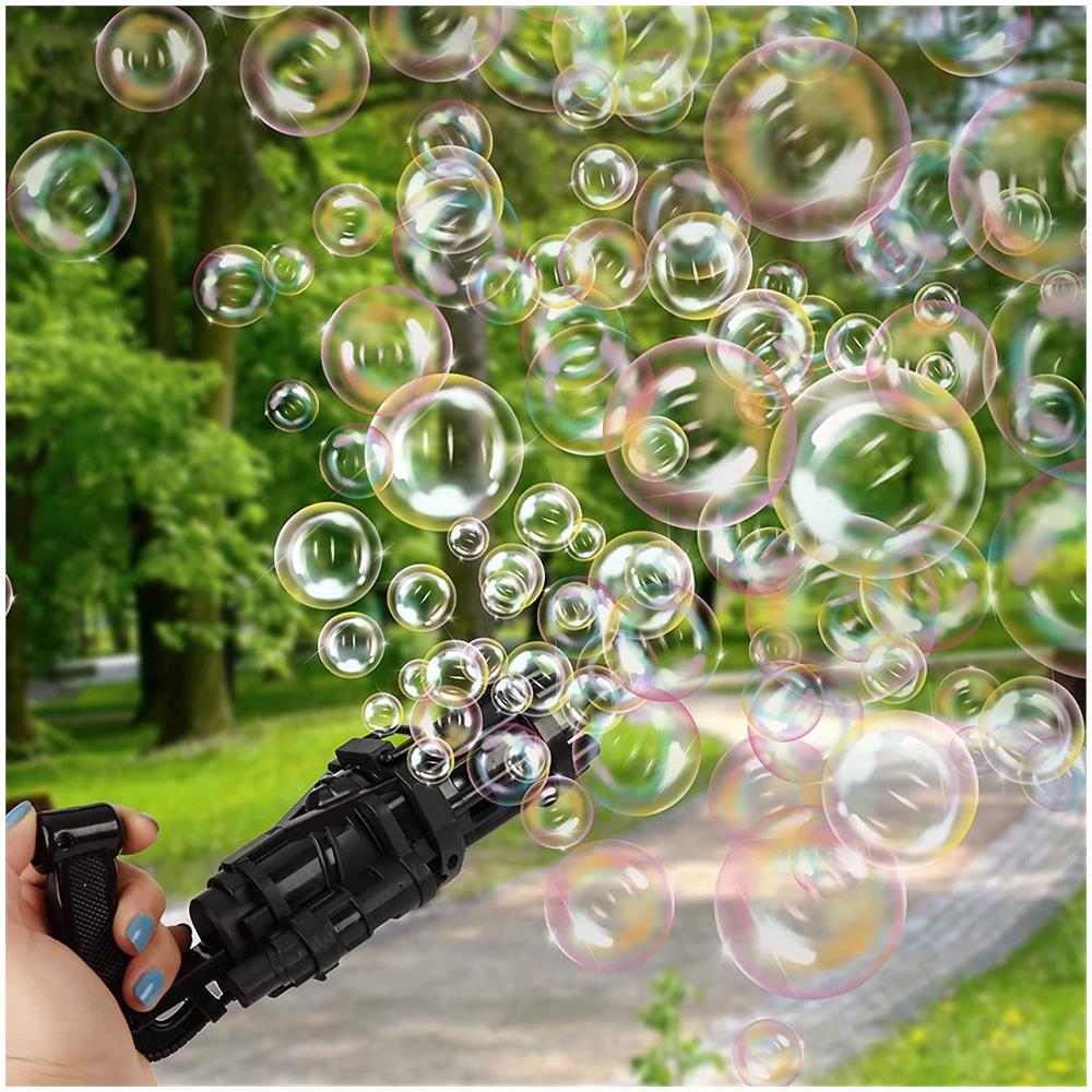 MAVURA - Minibubblegun Mitragliatrice A Bolle Pistola A Bolle Nera - ePRICE