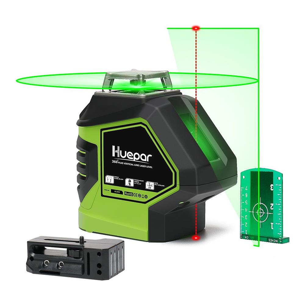 Huepar - 621cg Autolivellante Linea Trasversale Livello Laser Verde Con ...