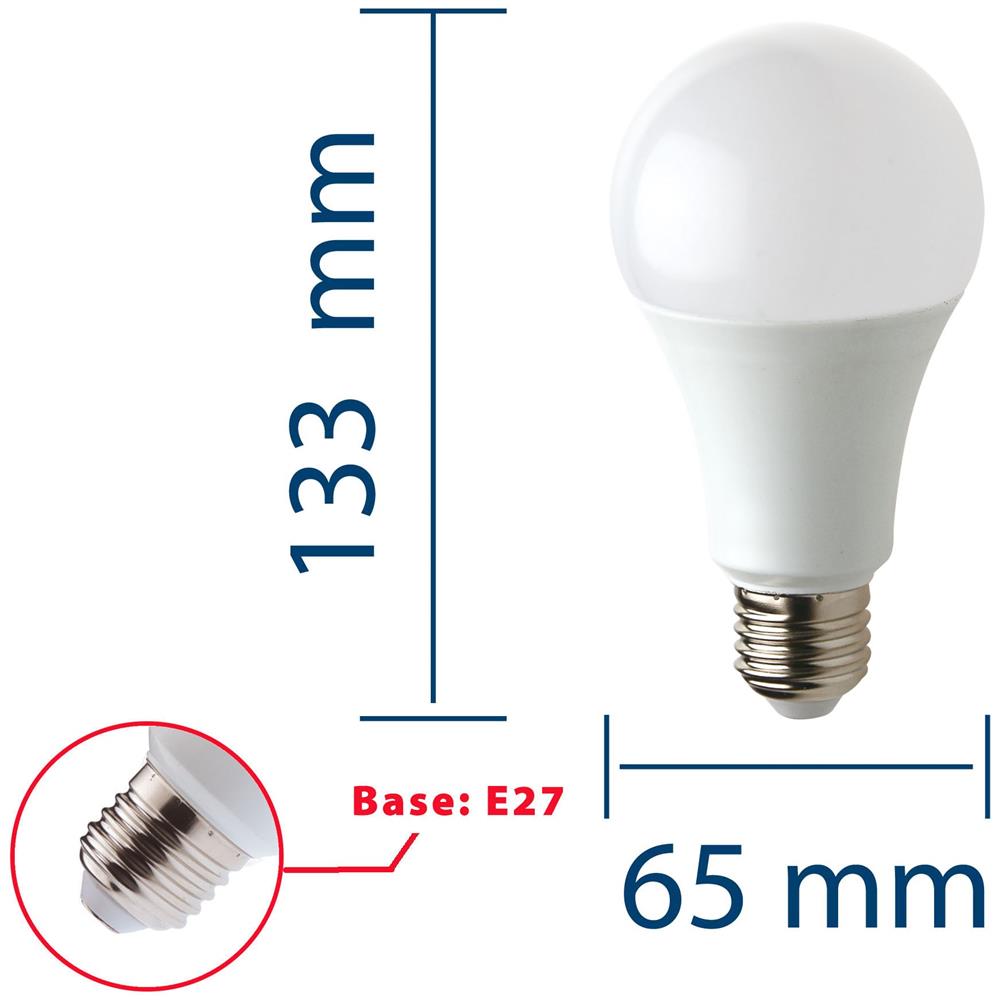 VELAMP - Lampadina Smd Led, Goccia A65, 20w / 2300lm, Base E27, 4000k - ePRICE