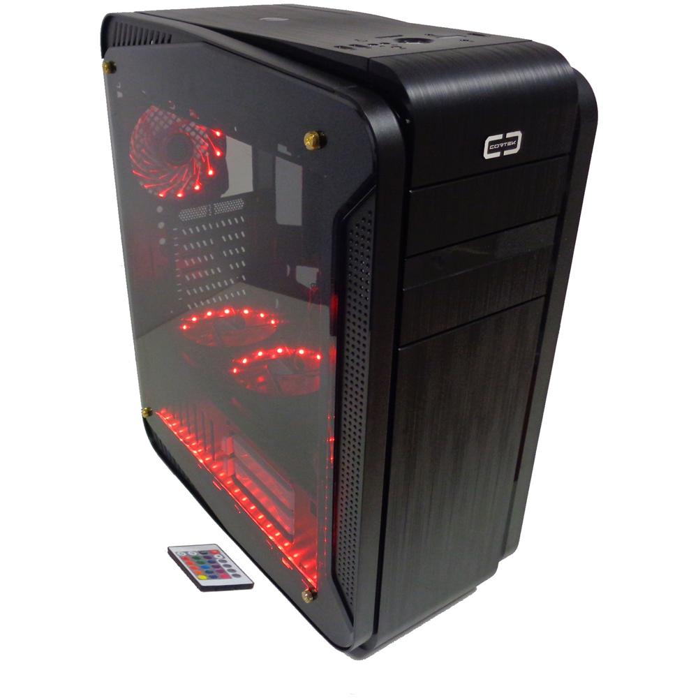 CORTEK - Case Genesi Tower ATX 1 Porte USB 3.0 Colore Nero (Finestrato ...