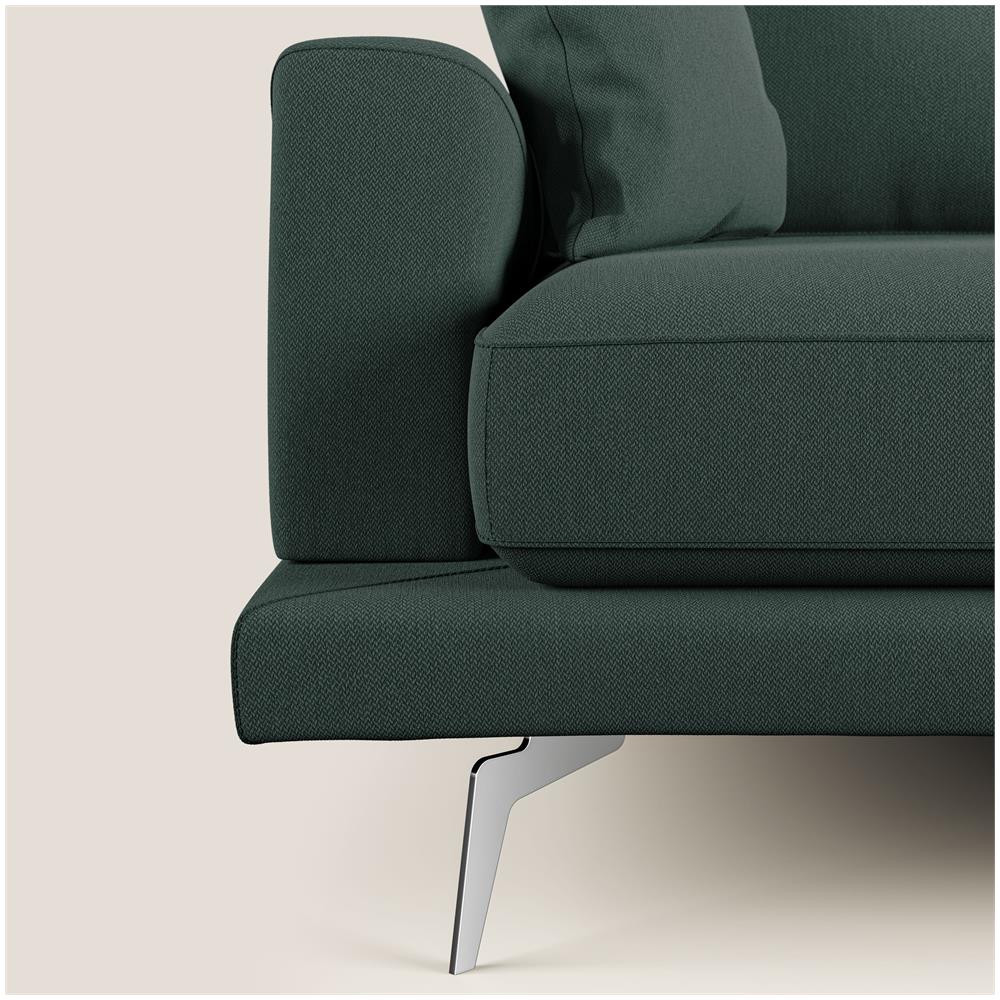 DIVANI.STORE - Dorian Divano Moderno Angolare Con Penisola In Tessuto ...