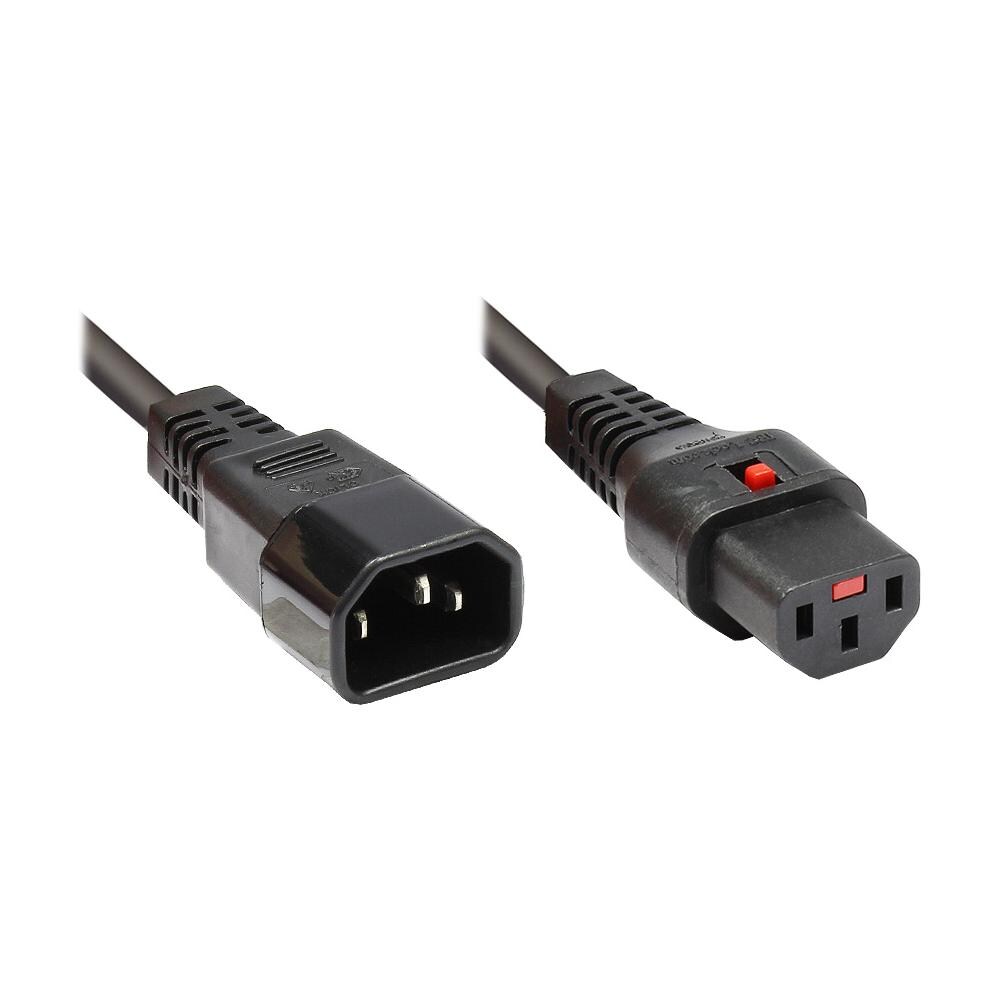 ALCASA - C14 / C13, 1m, Maschio / femmina, C14 coupler, C13 coupler ...