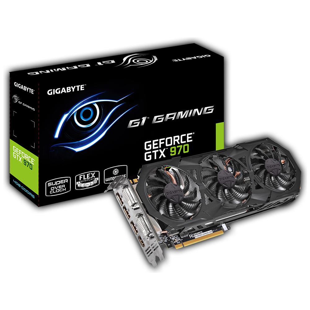 GIGABYTE - GeForce GTX 970 4 GB GDDR5 Pci-E Dual-link DVI-I / DVI-D ...
