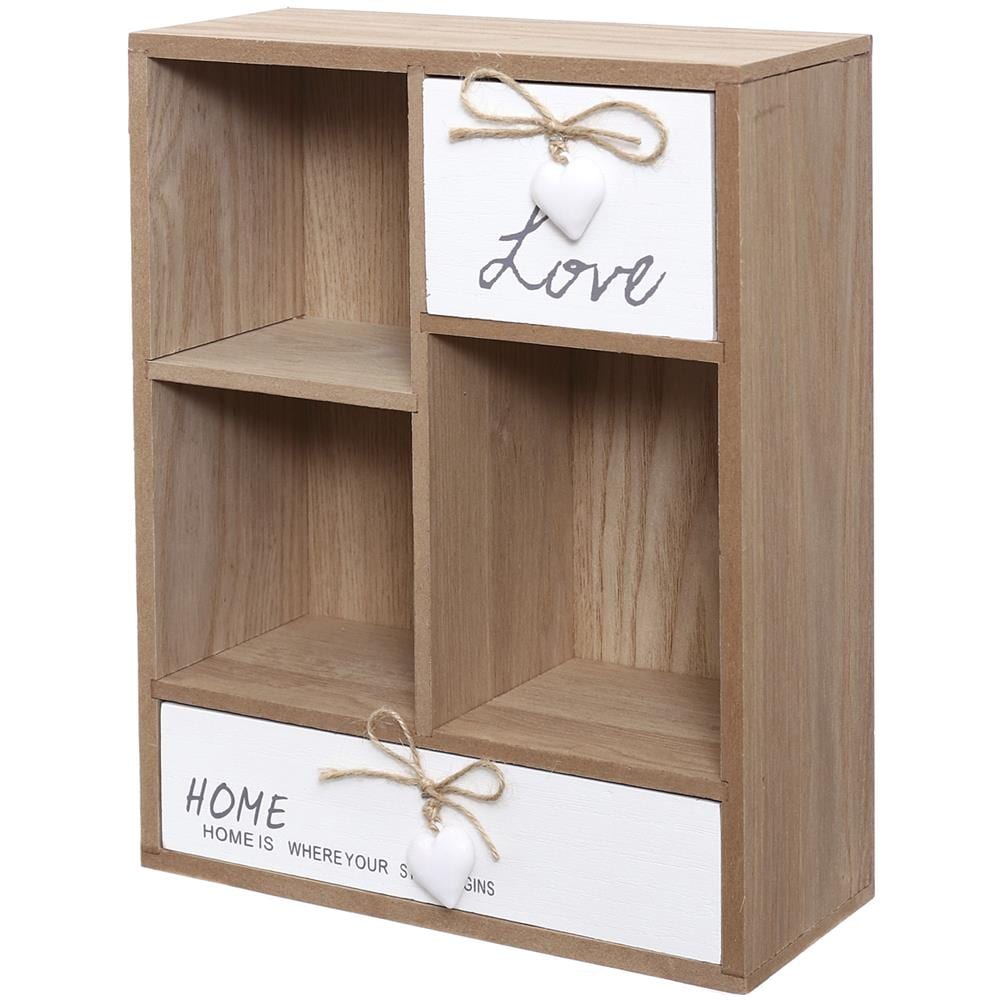 KASANOVA - Mini Mobiletto Da 2 Cassetti, In Legno Marrone - ePRICE