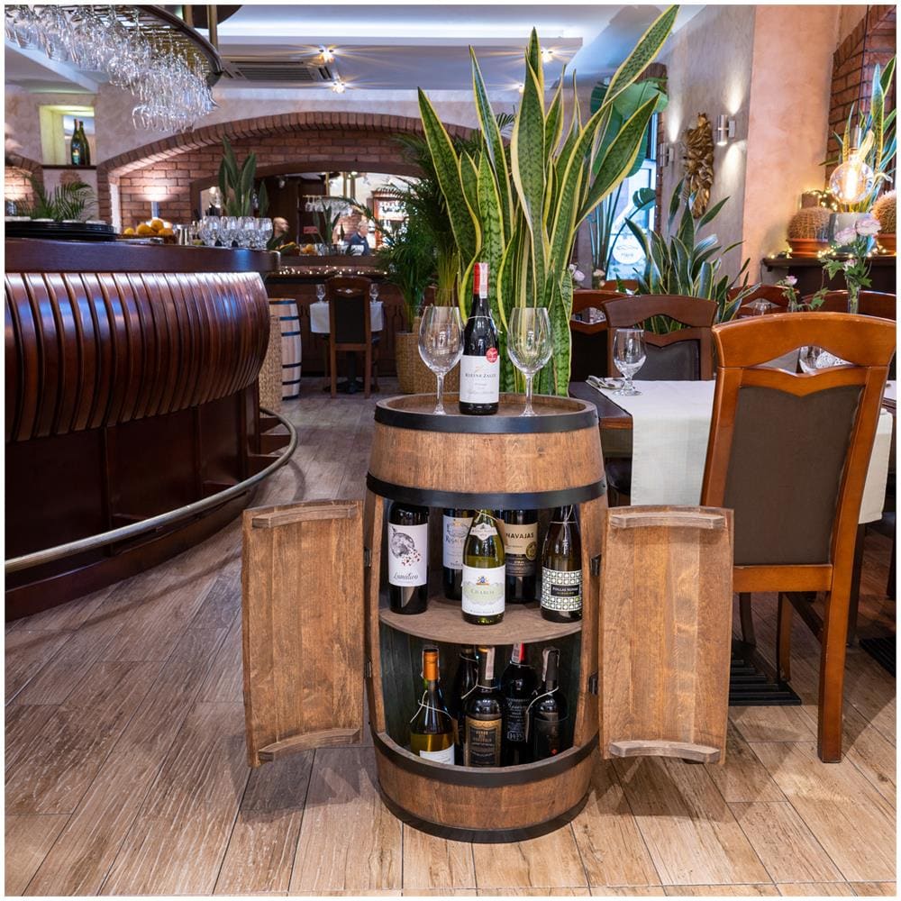 Creative Cooper - Barile Con Porta, Botte In Legno, Armadietto Per Vino ...