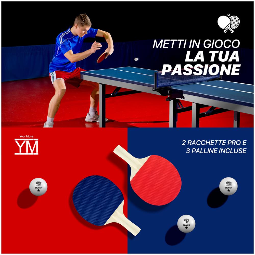 Your Move - Tavolo Ping Pong Pieghevole Mini Ninja Richiudibile In ...