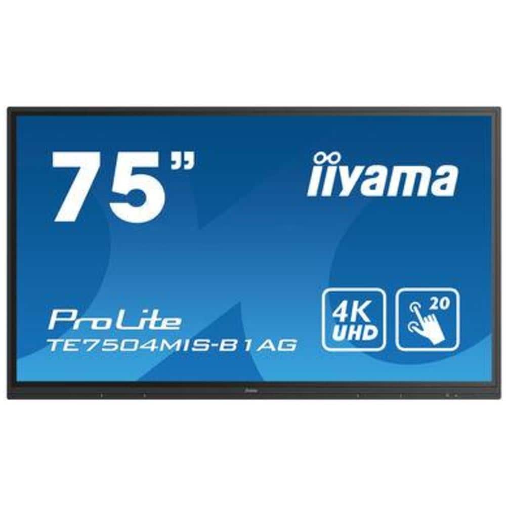 IIYAMA - Lavagna Interattiva 75" LCD IPS Touch TE7504MIS-B1AG 3840x2160 ...