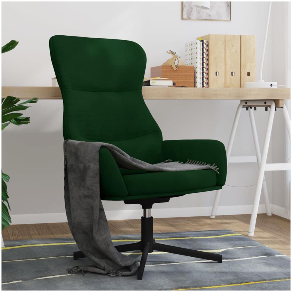 VIDAXL - Sedia Relax Verde Scuro In Velluto - ePRICE