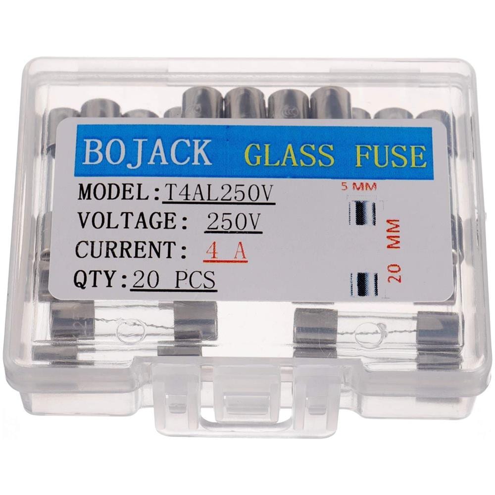 BOJACK - T4al250v 5x20mm 4a 250v Ritardato Fusibili 4 A 250 V 02 X 078 ...