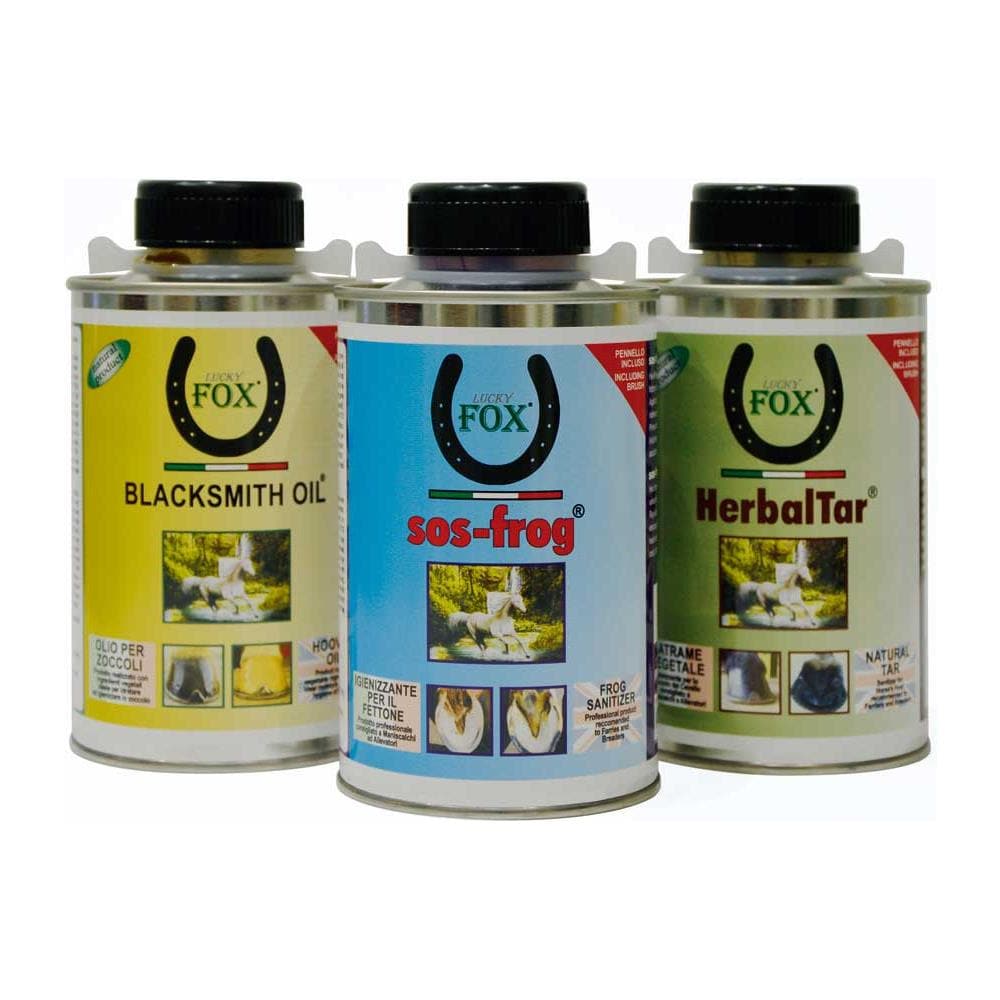 LUCKY FOX - Set 3 Pezzi Cura Dello Zoccolo Sos Frog + Herbal Tar ...