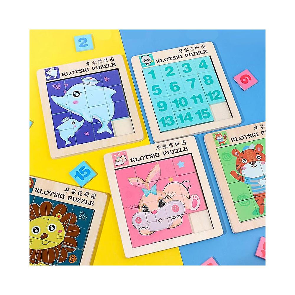 HTN - Huarong Road Klotski Puzzle Bambini Puzzle Puzzle A Doppia Parte ...