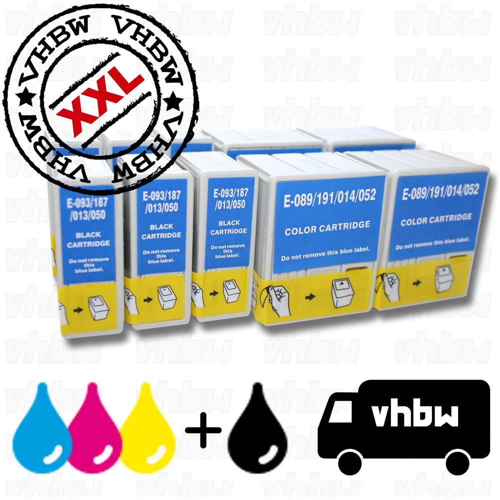 vhbw - 10 Cartucce Compatibili Con Le Stampanti Epson Stylus Color, Ecc ...