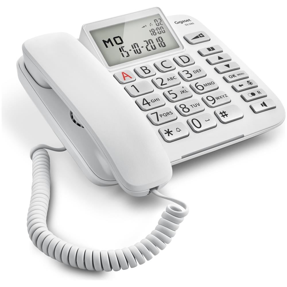 Gigaset - Telefono con Filo Tasti Grandi Display Illuminato Colore ...