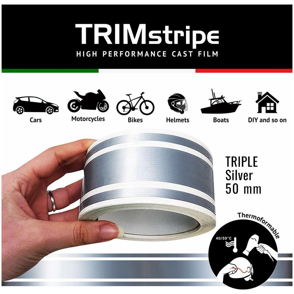 4R QUATTROERRE.IT - Stipes Strisce Adesive Per Auto, Argento, 3 Fili ...