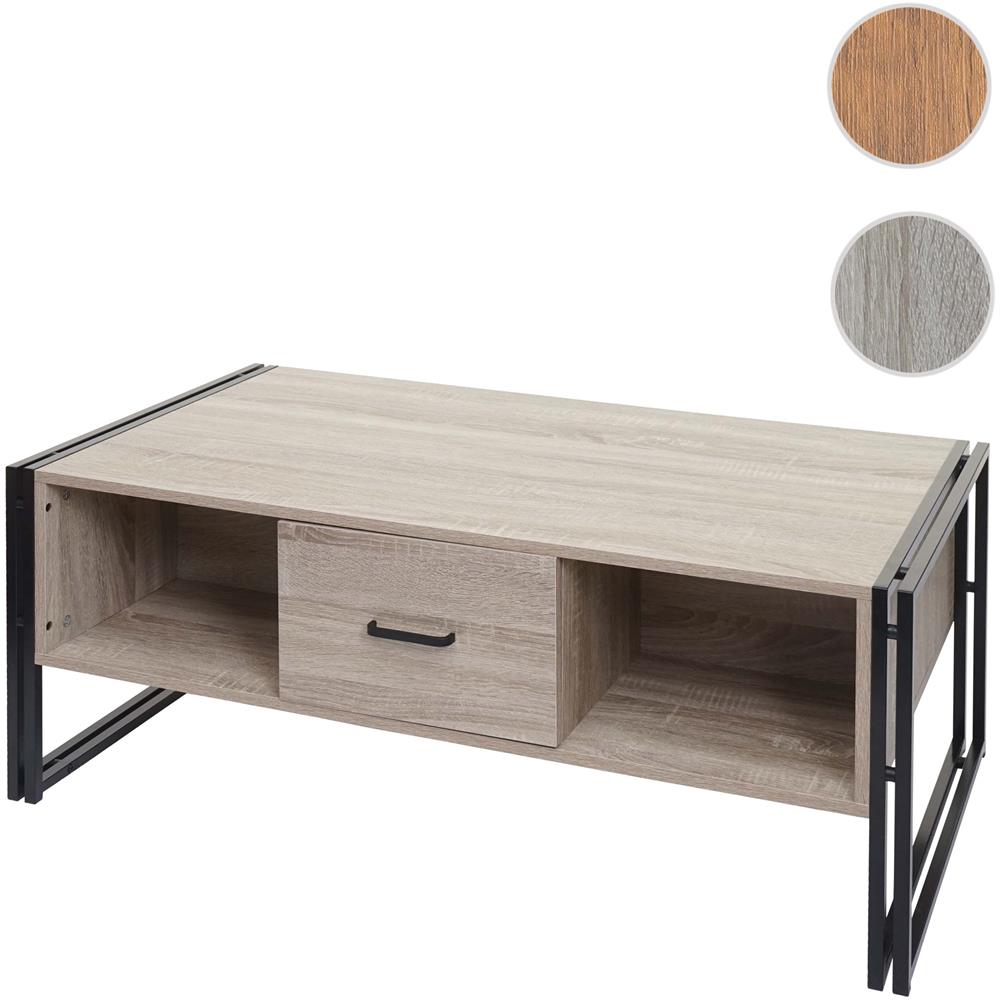 Mendler - Tavolo Da Salotto Design Hwc-a27b 60x150x45cm Acciaio Mdf ...