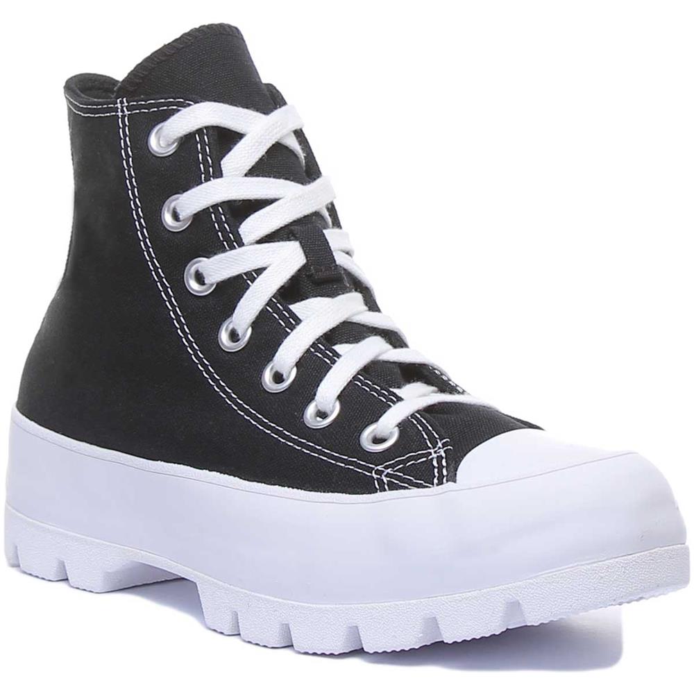 CONVERSE - 565901c Ct All Star Chunky Sole Hi Trainer In Black White ...
