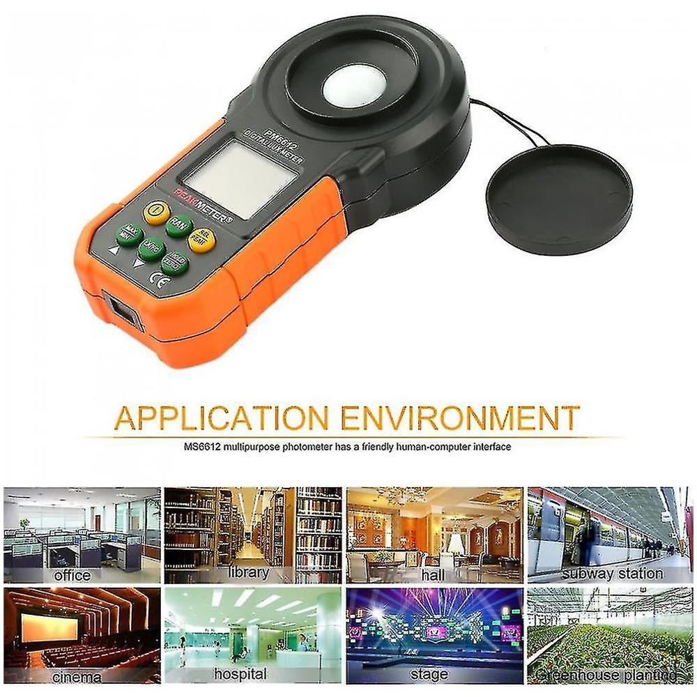 HTN - Ms6612 Digital Luxmetro 200.000 Lux Light Meter Spectra Spectra ...