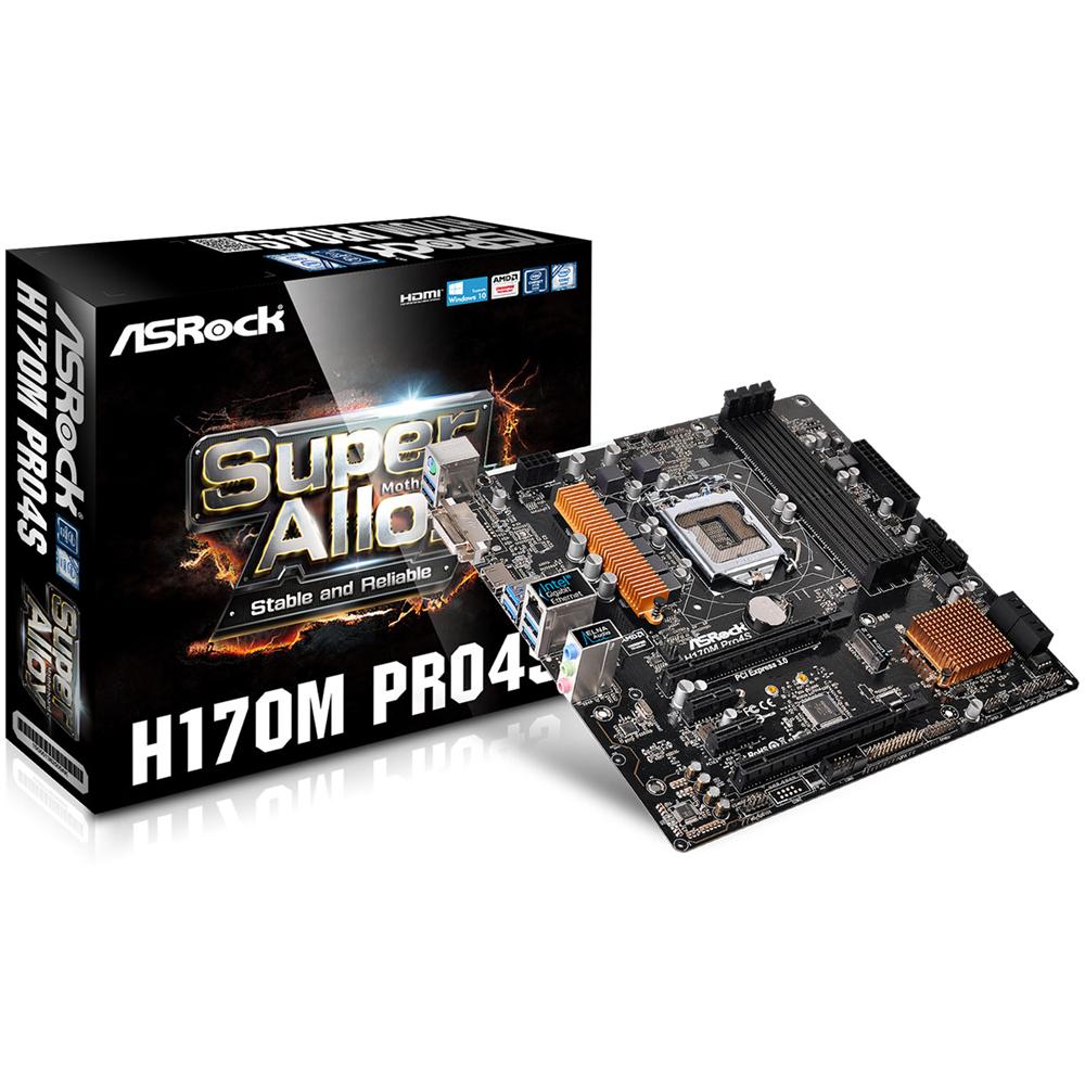 ASROCK - Scheda Madre H170M PRO4S socket LGA 1151 chipset H170 Micro ...