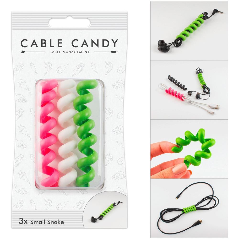 CANDY CABLE - Fermacavi Serpente Mini Mix-color Pz. 3 - ePRICE