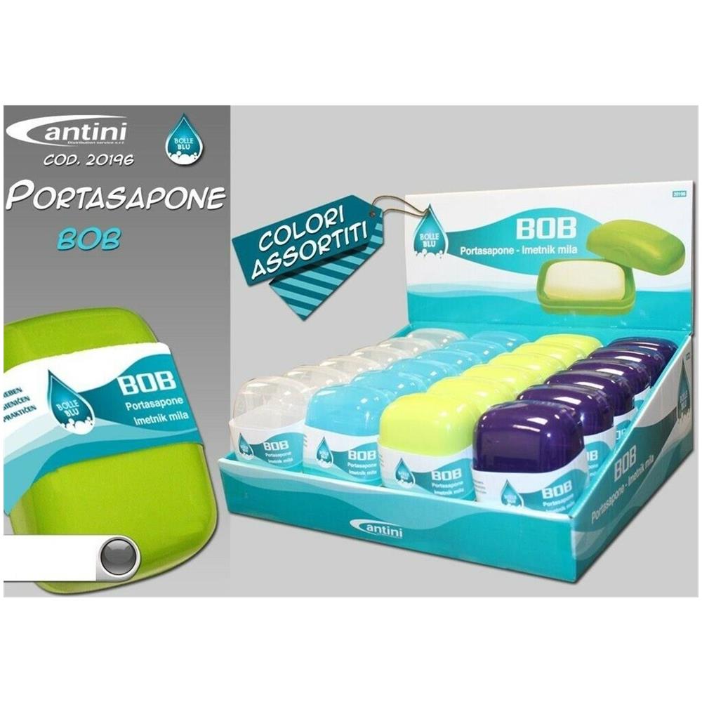 Antini - Set 24 Pezzi Portasapone Bob Contenitore Plastica Sapone ...