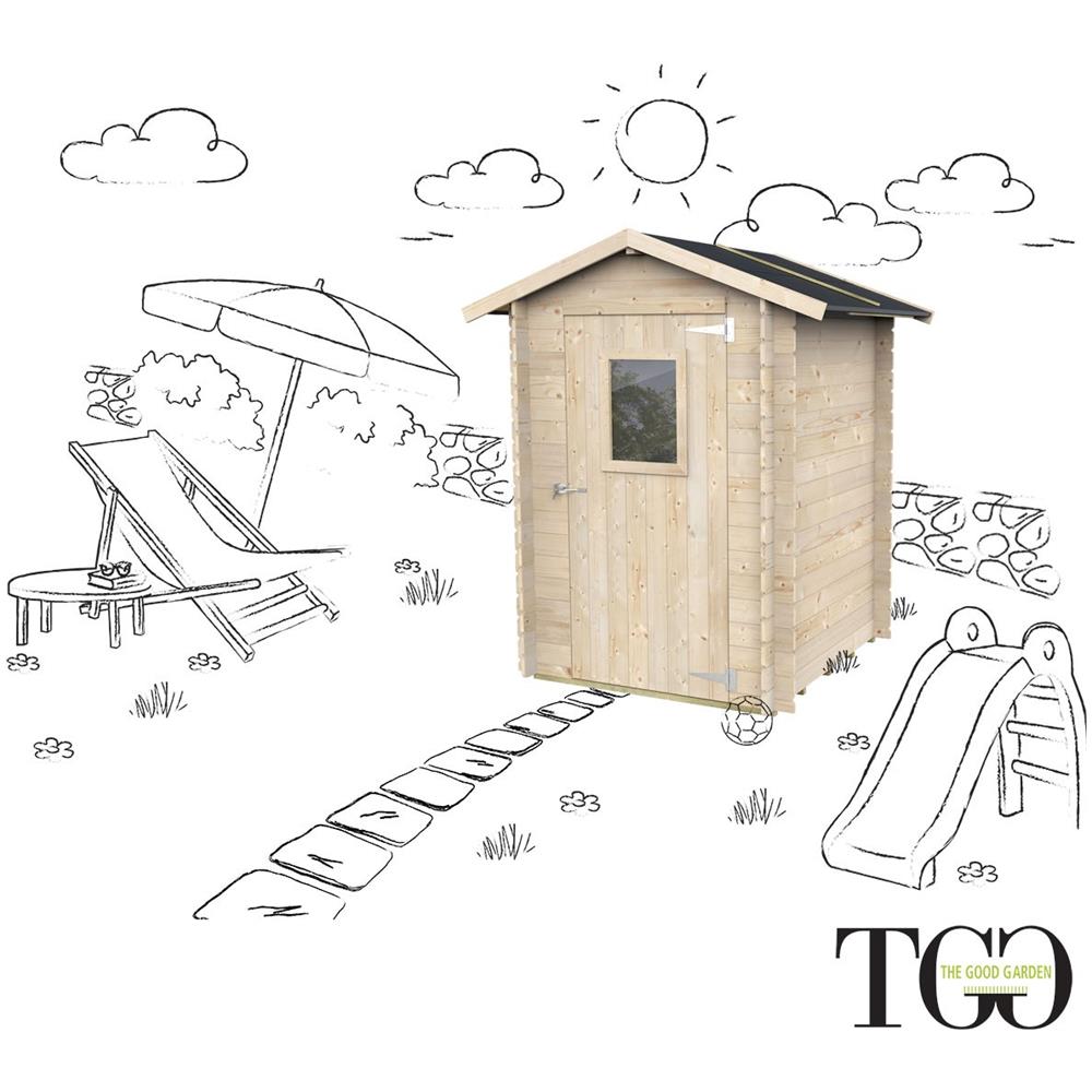 TheGoodGarden - Casetta In Legno Jack Deposito Sdraie E Giochi Giardino ...