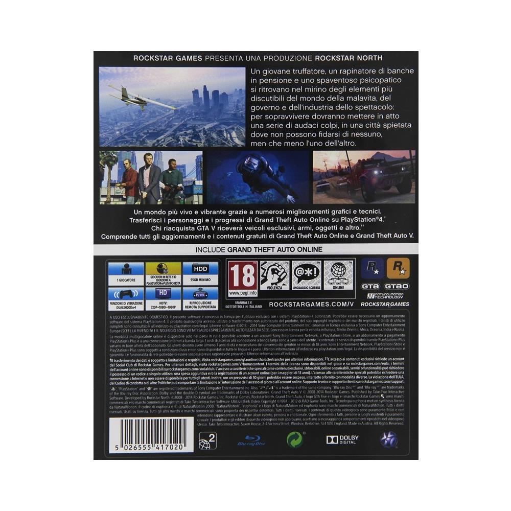 TAKE 2 PS4 Grand Theft Auto V GTA V GTA 5 ePRICE
