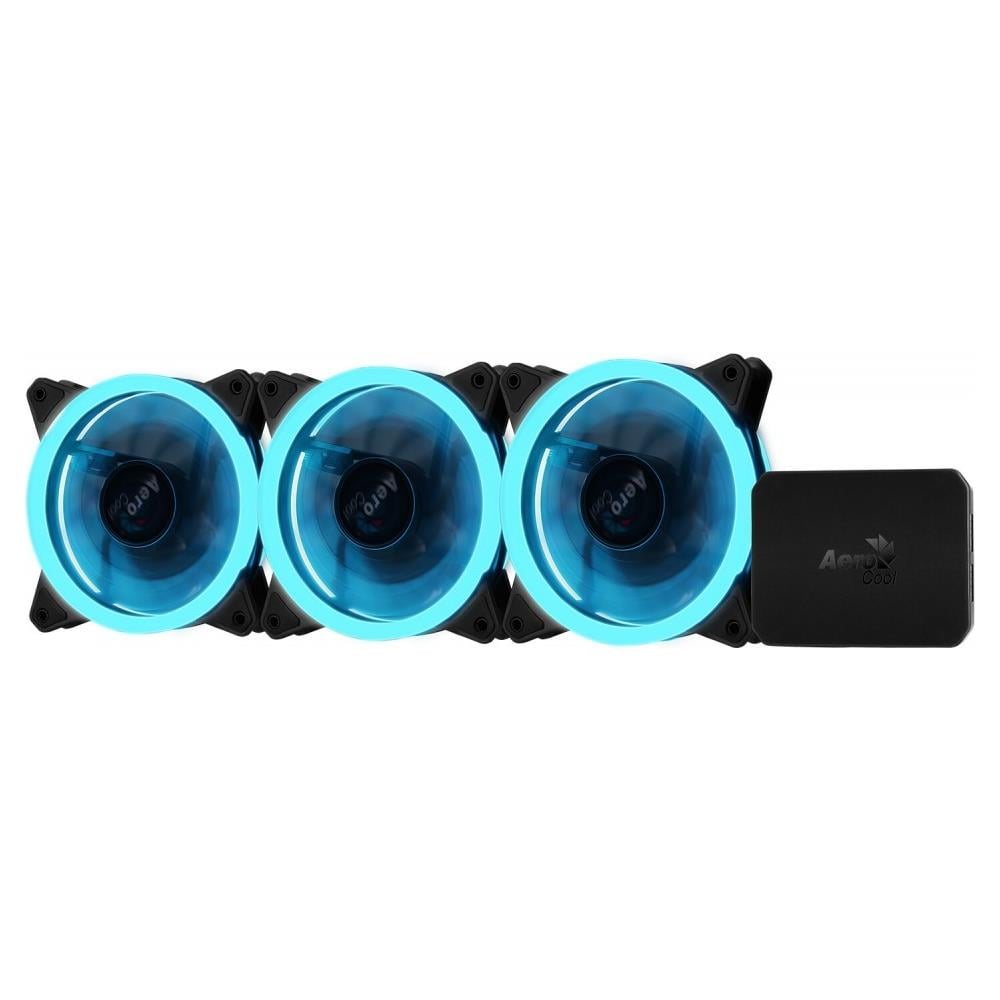 AEROCOOL - Rev RGB Pro Kit da 3 Ventole Diametro 12 cm con LED RGB ...
