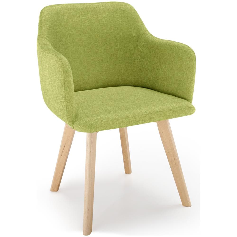MENZZO - Sedia In Stile Scandinavo Candy In Tessuto In Verde Pistacchio ...