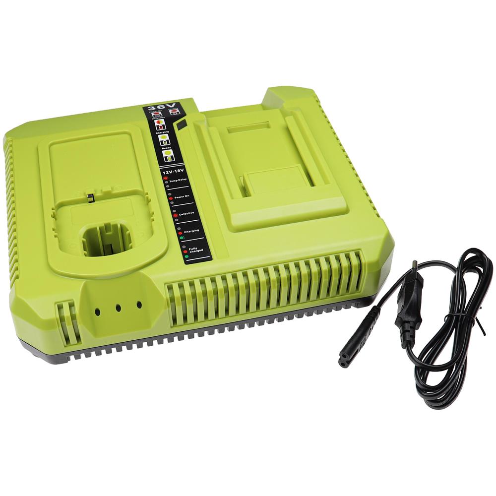 VHBW - Caricabatterie Duale 36 V Compatibile Con Ryobi P730, P731, P740 ...
