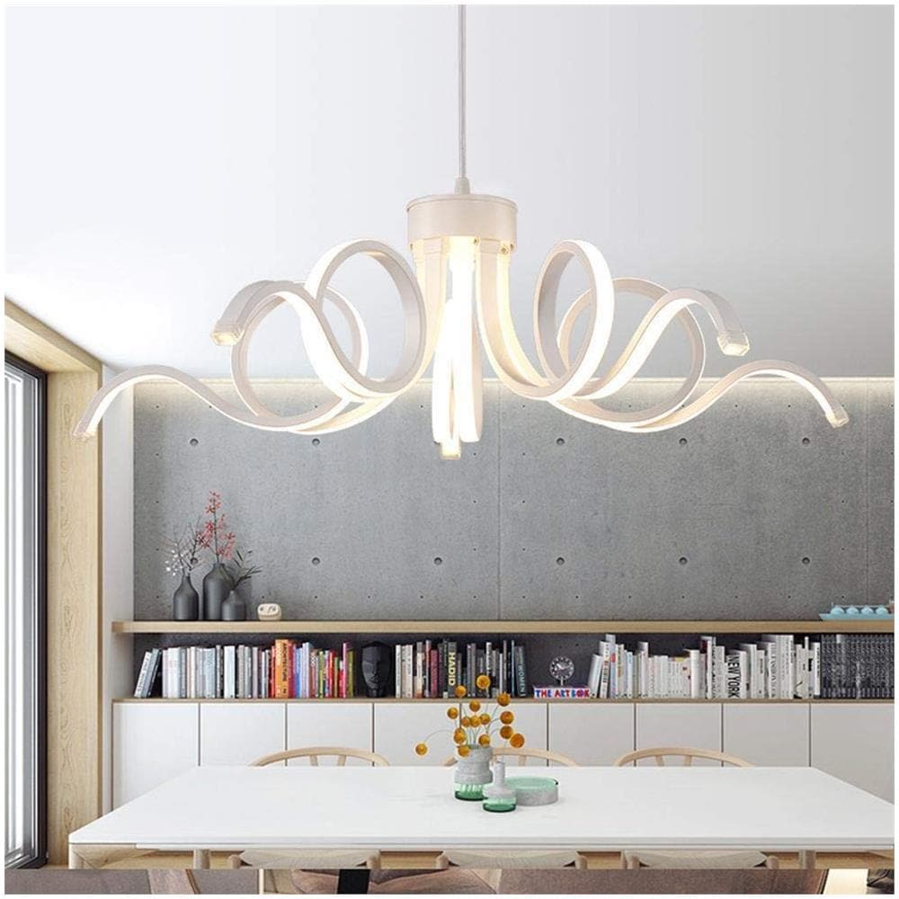 UNIVERSO - Lampadario Led Design Moderno A Nastri - Bianco Naturale ...